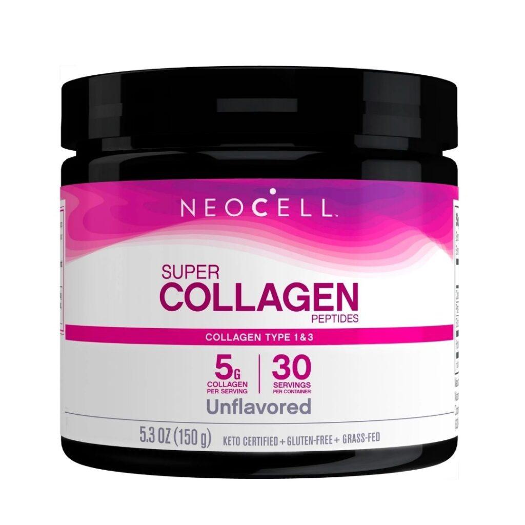 NeoCell Super Collagen Peptides, Collagène nourri à l’herbe de types 1 ...